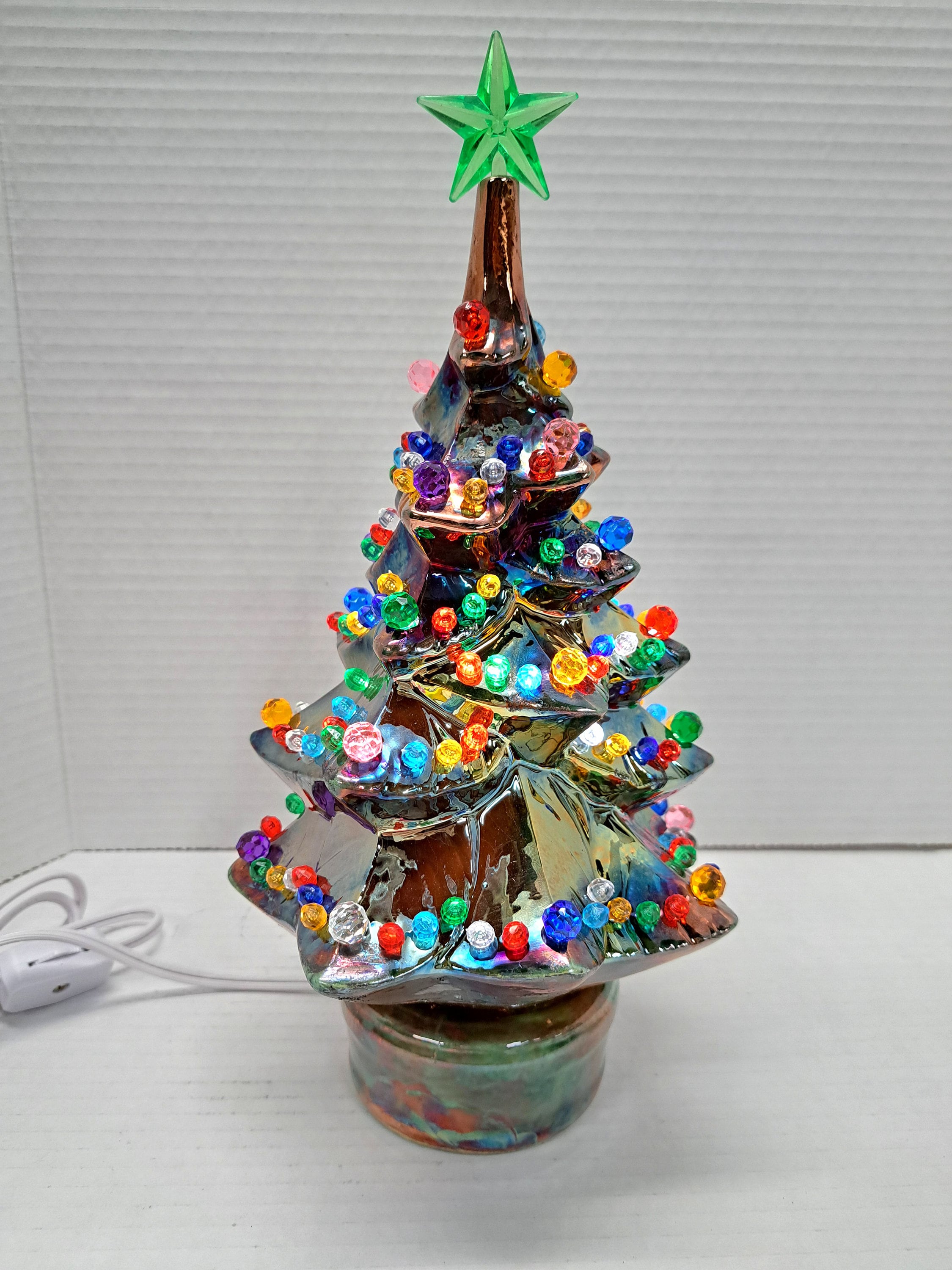Gare Tree 11 Ceramic Garland Pattern Christmas Tree Raku Pottery by ...