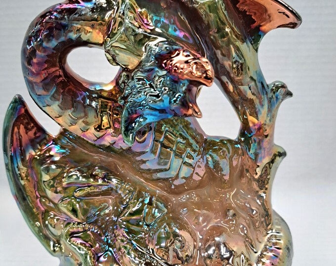Raku Pottery Ceramic Dragon by Lorrie Wickman the Potters Wheel Too - Etsy