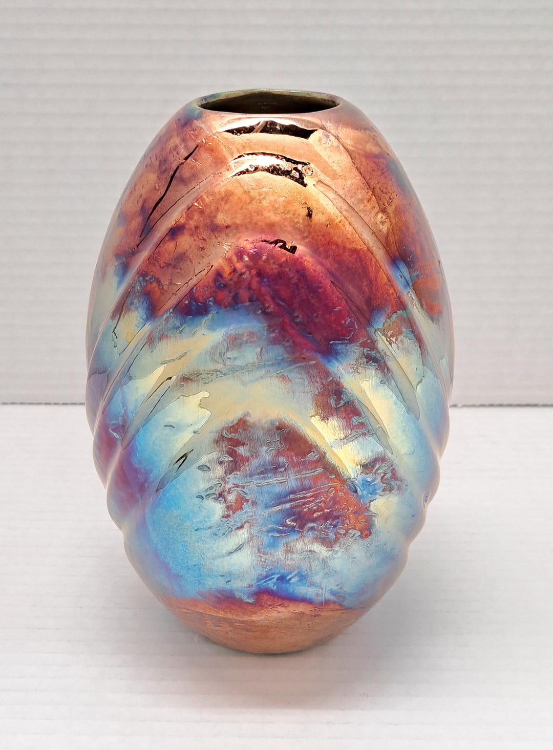 Raku Pottery Ceramic Vase by Lorrie Wickman the Potters Wheel Too - Etsy
