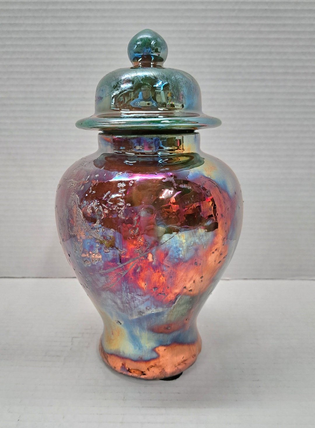 Raku Pottery Ceramic Urn by Lorrie Wickman the Potters Wheel Too - Etsy