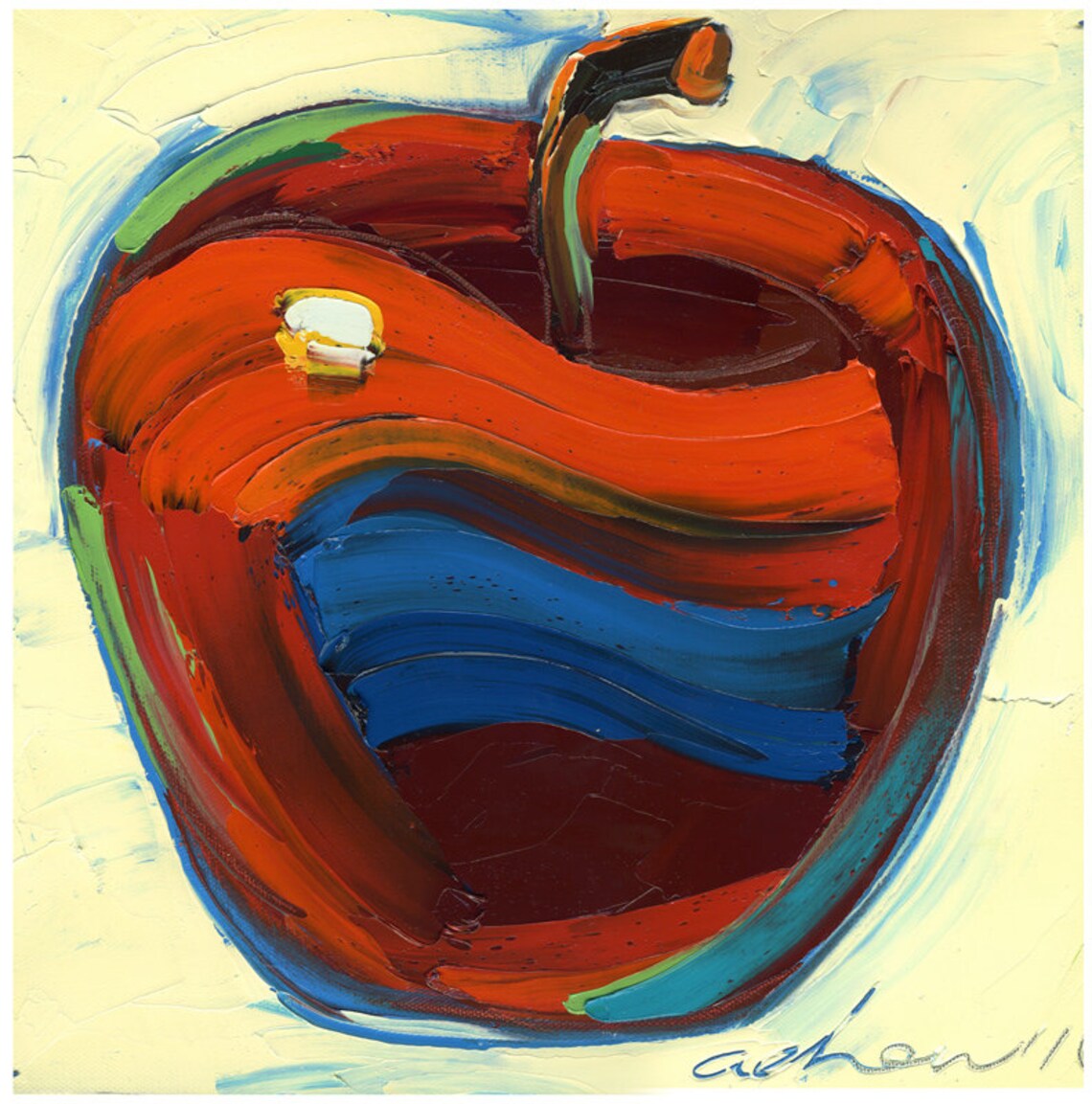 Print - Apple Delight -10x10-modern Fine Art - Etsy