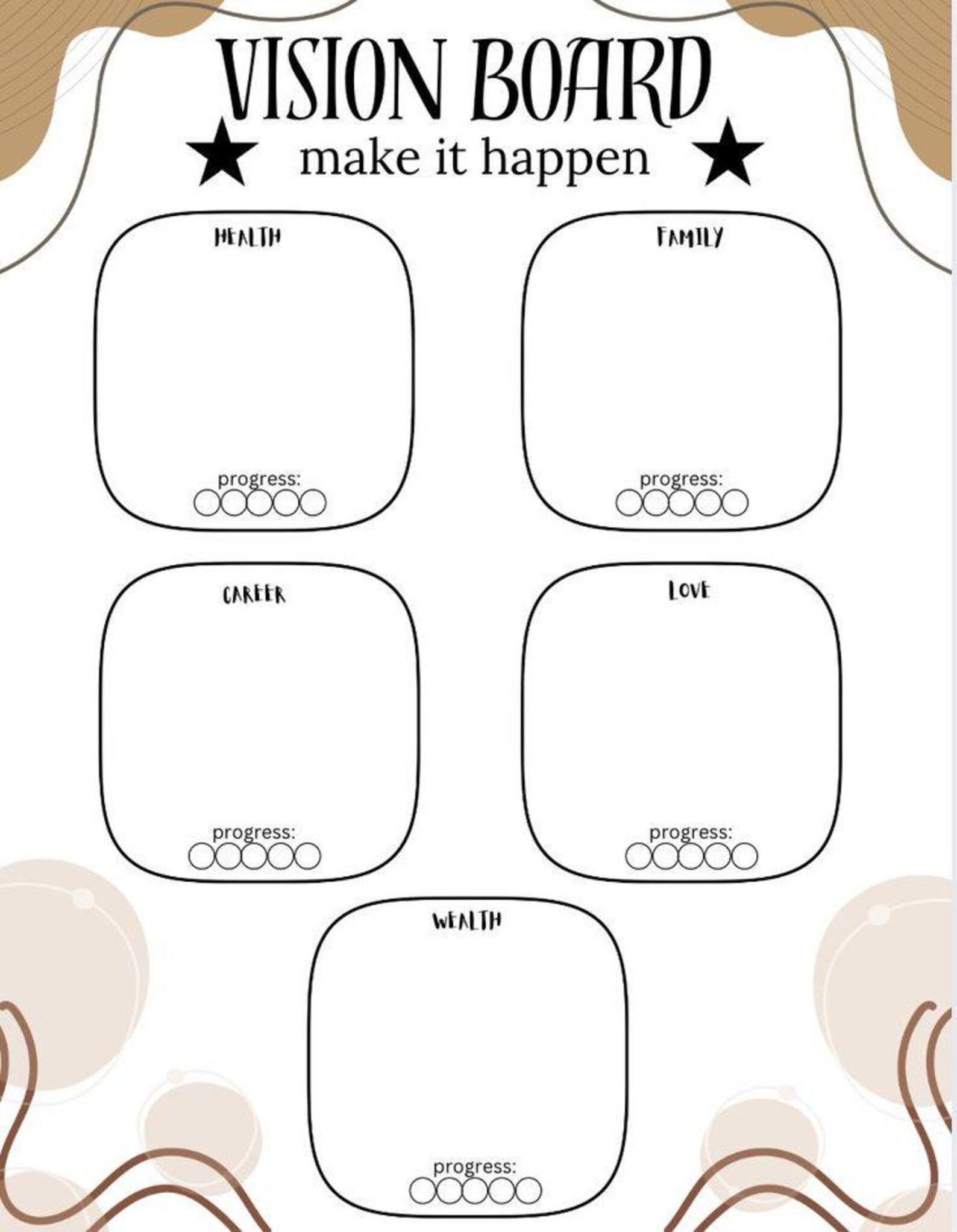 Goal Getter Vision Board Kit - Etsy