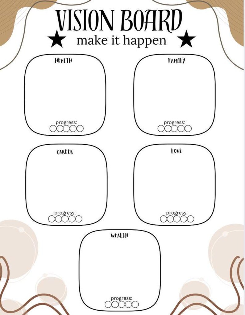 Goal Getter Vision Board Kit - Etsy