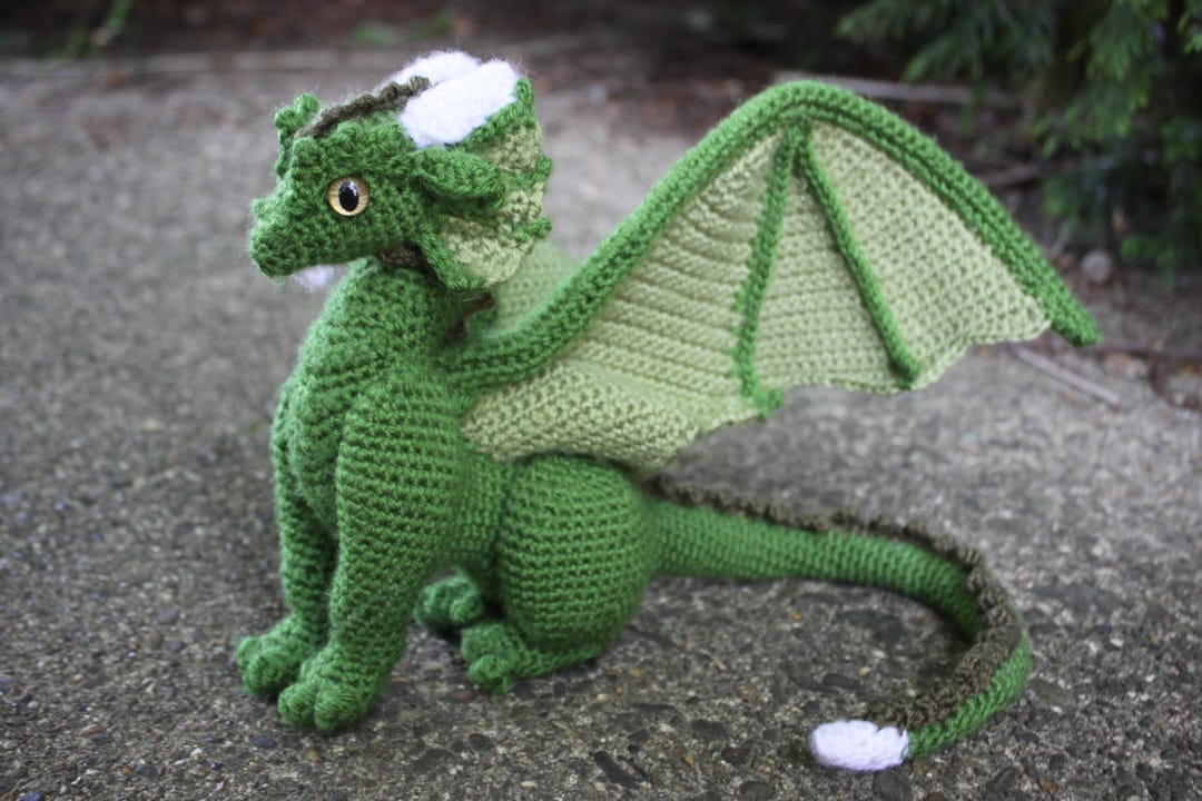 Commission a Dragon! Crochet Realistic Amigurumi Dragon Small Wired ...
