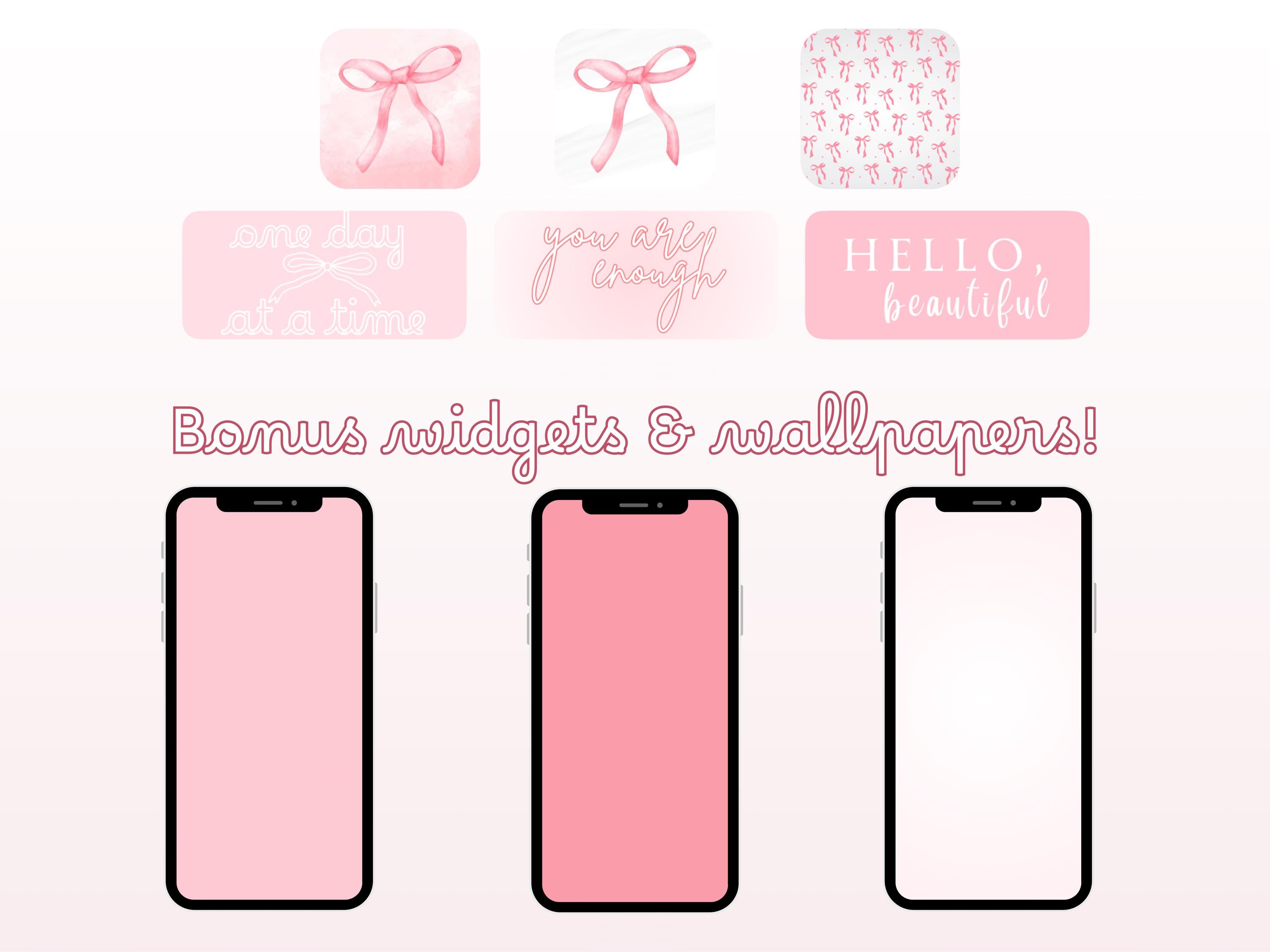 Pretty Pink Bows App Icon Bundle | 150+ Icons for Ios and Ipados ...