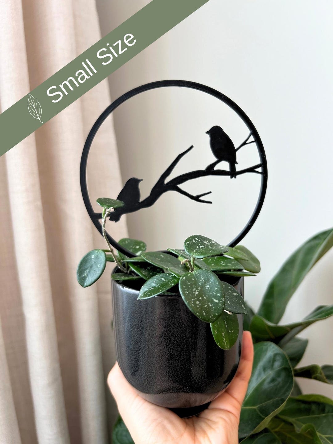 Small Bird Themed Trellis for Houseplant, Elegant Support for Indoor ...