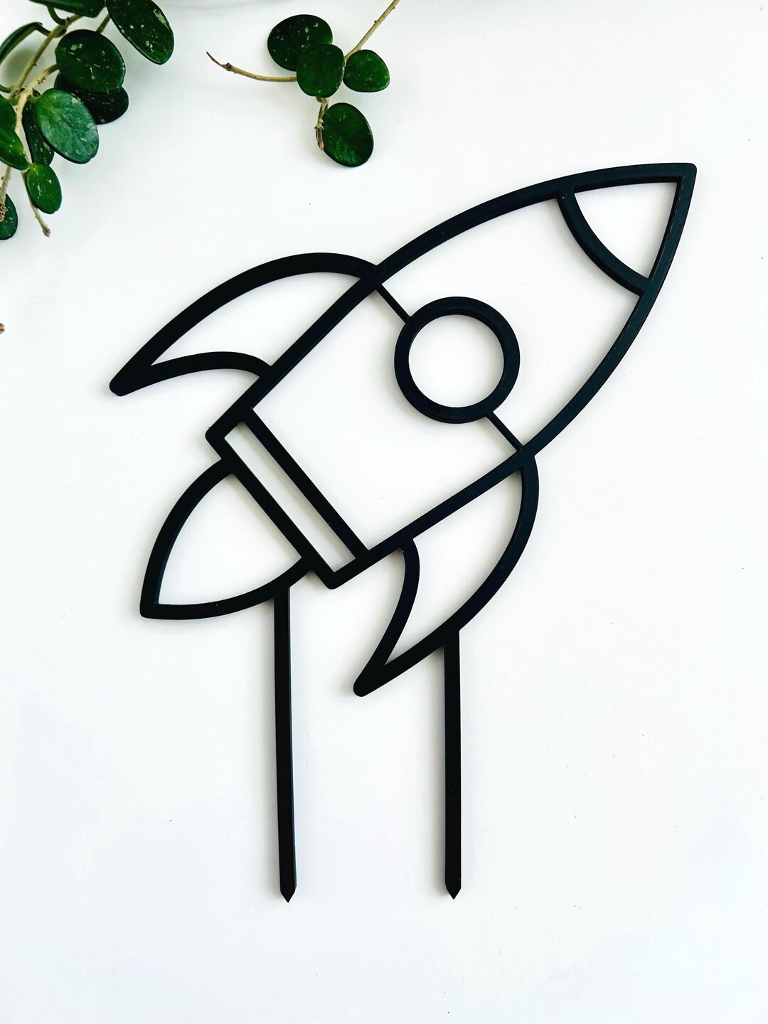 Rocket Plant Trellis: Space Theme Soil Stake for Climbing Plants - Etsy