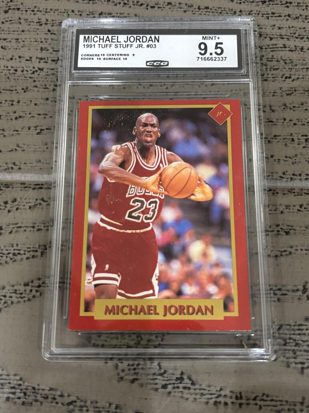 Michael Jordan 1991 Tuff Stuff Jr. Special Issue NBA Finals 3 CCG 9.5 ...