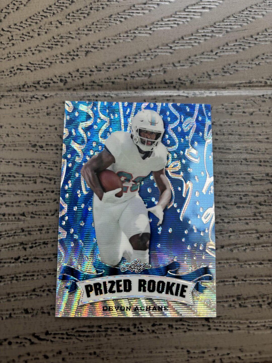 Devon Achane 2023 Leaf Prized Metal Rookie Blue /20 RC Dolphins - Etsy