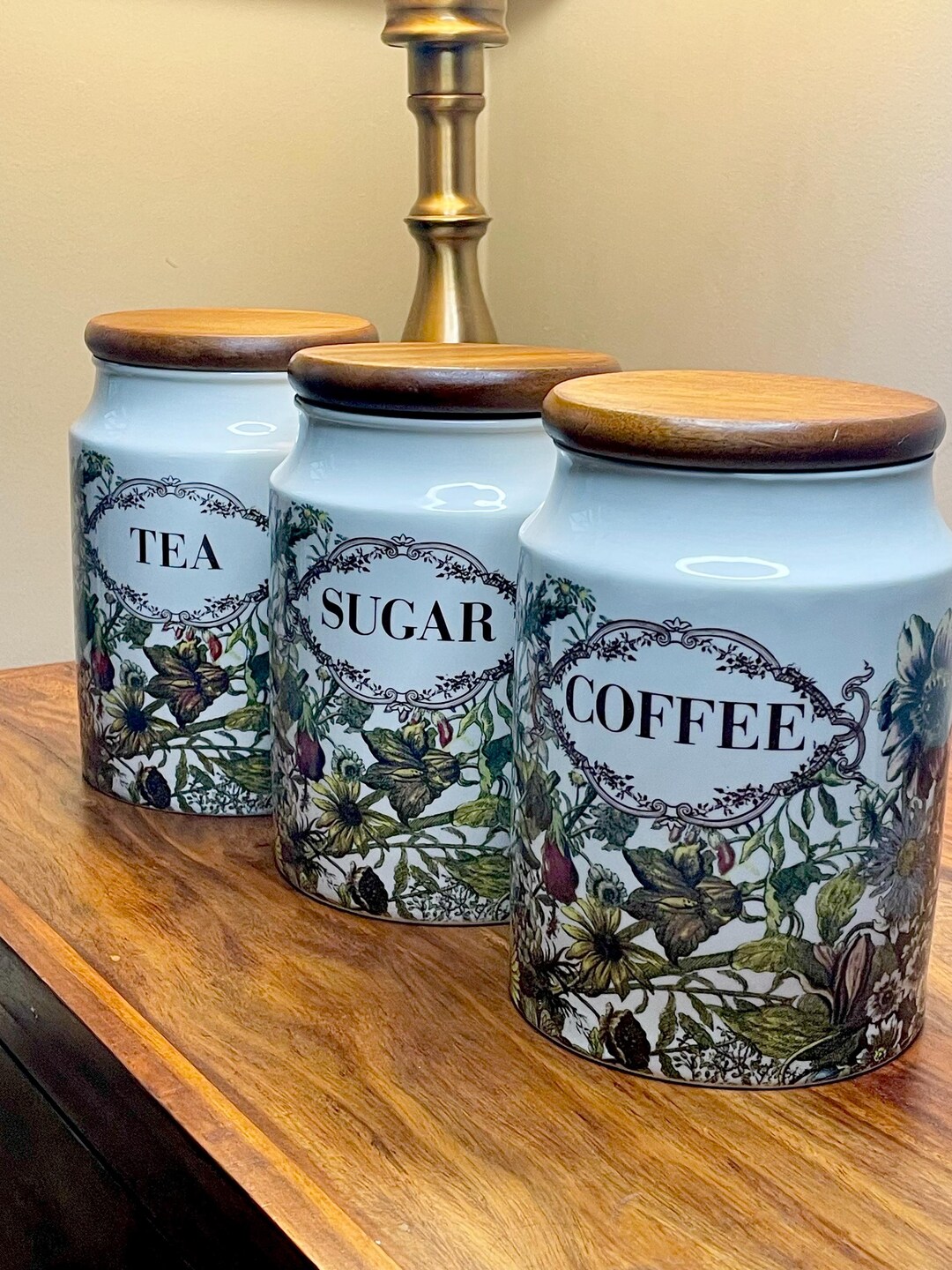 Set of Vintage Dunoon Co, Tea, Coffee, Sugar Canisters - Etsy