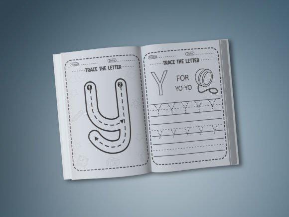 Tracing Letters Worksheets Workbook Big Letter - Etsy