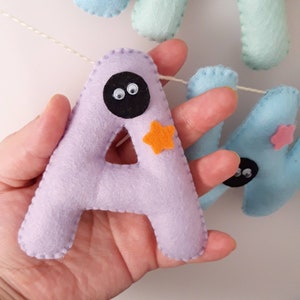 Custom Garland Susuwatari, Soot Sprite, Playroom Wall Decor, Pastel ...