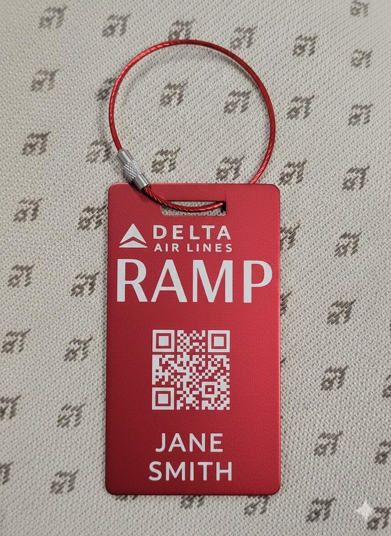 Custom, High Quality, Metal Bag Tag –engraved QR Code Luggage Tag ...
