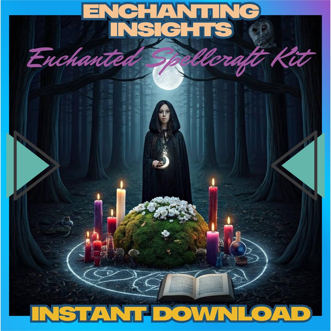 Enchanted Witches Spell Craft Kit - Manifest Your Desires With Magic Spells for Love, Prosperity ...