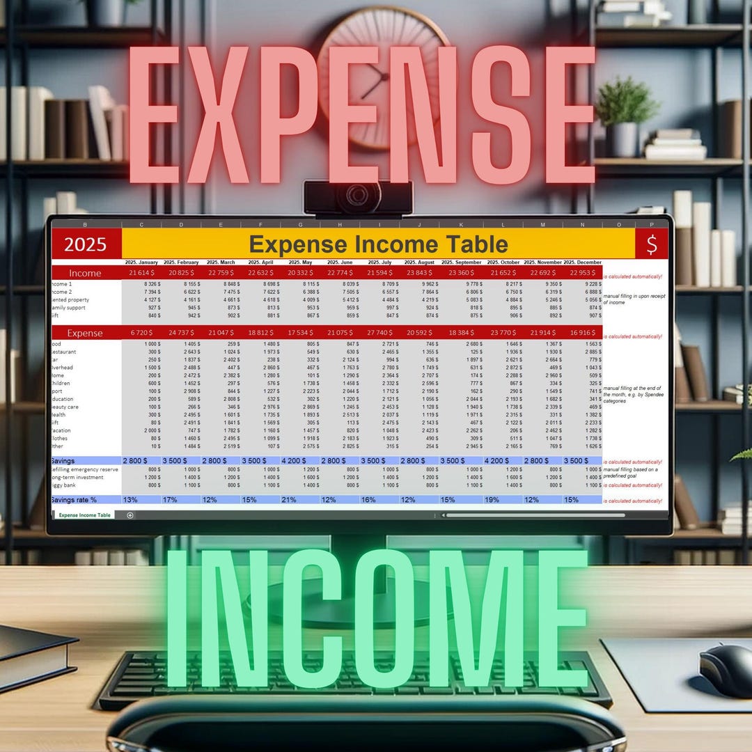 Expense Income Tracker Smart Finance Income for Dad Expense for Mom ...