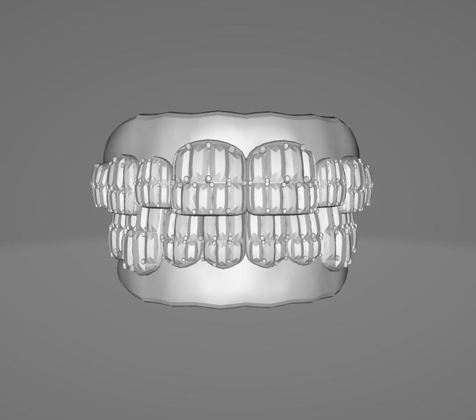 3D Iced Out Grillz Model – OBJ File for Blender – Texture-ready ...