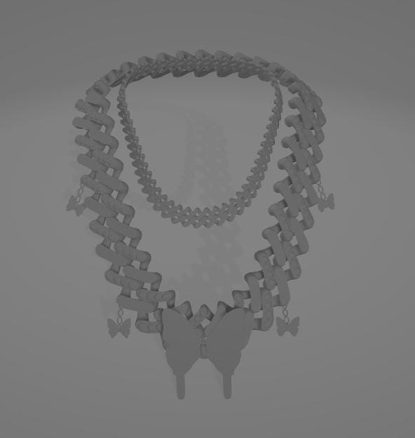 RARE Butterfly Fivem Chain - Etsy