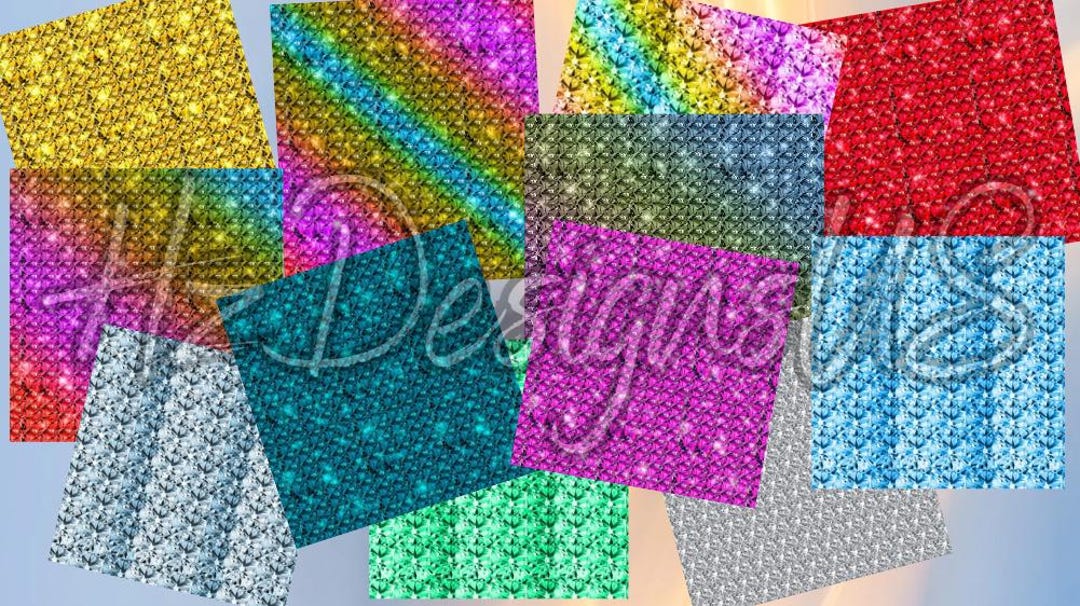 Diamond Textures Pack: Seamless Realistic Patterns (digital Download ...