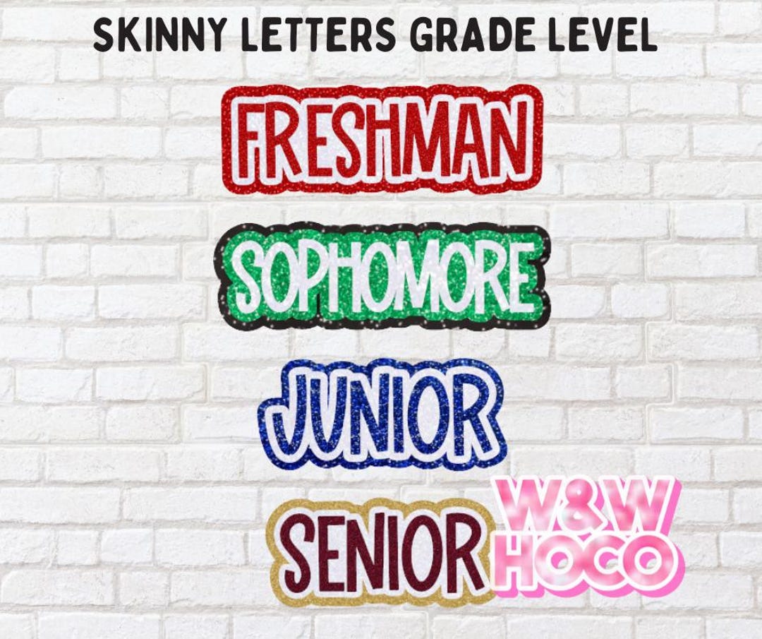Class Homecoming Cutout, Choose Freshman, Sophomore, Junior, or Senior ...