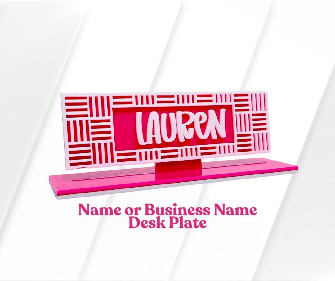 Acrylic Desk Name Plate, Business Table Top Sign, Custom Business Sign ...