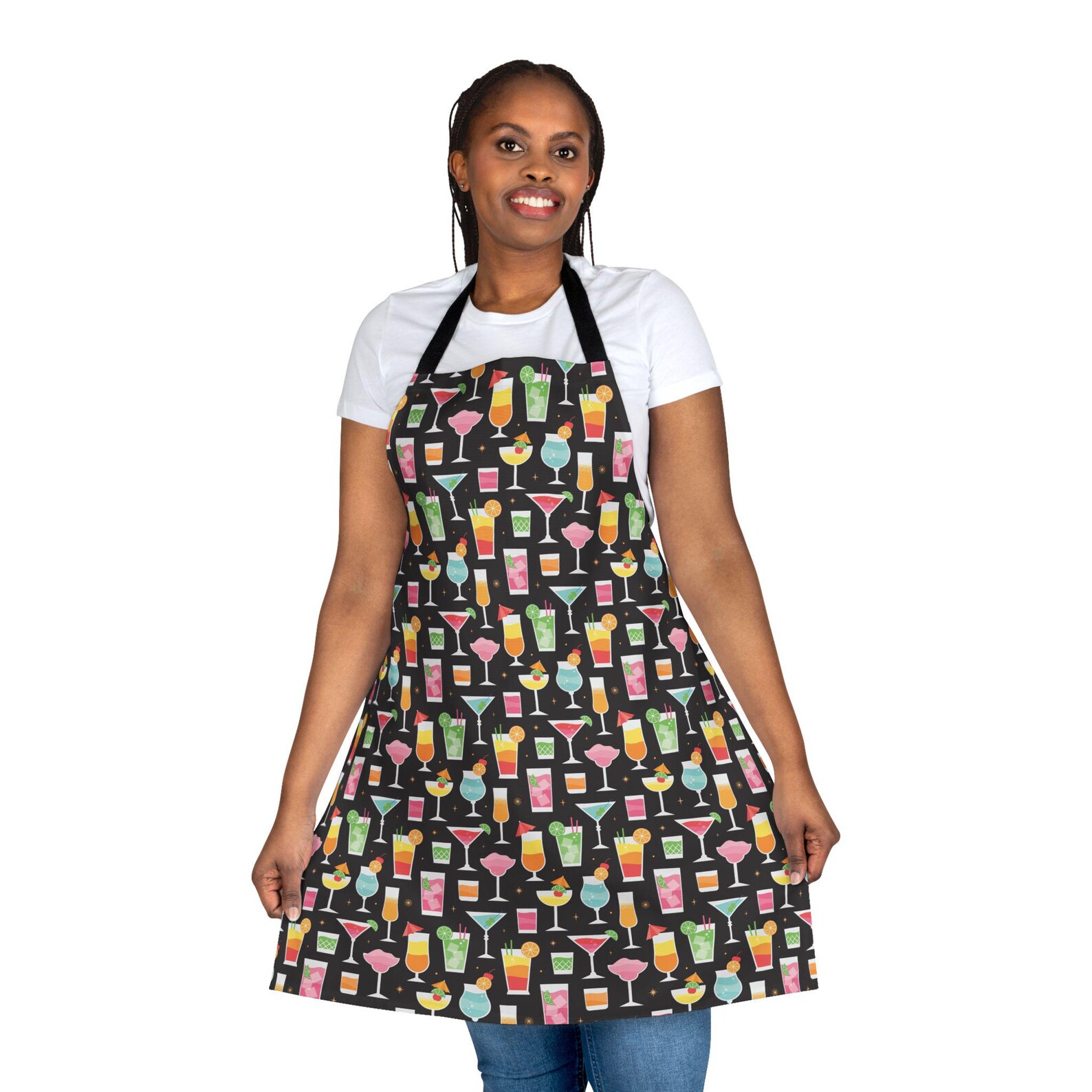 Cocktail Party Apron, Fun Kitchen Apron, Drink-themed Apron for Home ...