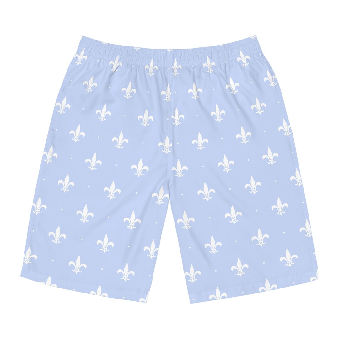 Fleur De Lis Men's Board Shorts - Stylish Swimwear, Beach Wear, Summer ...