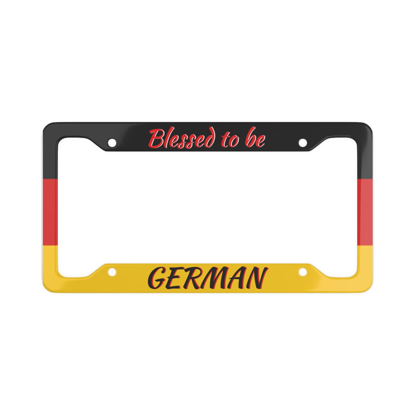 German Pride License Plate Frame - Blessed to Be German, Car ...