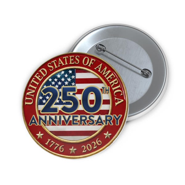 250th Anniversary Pin - Etsy