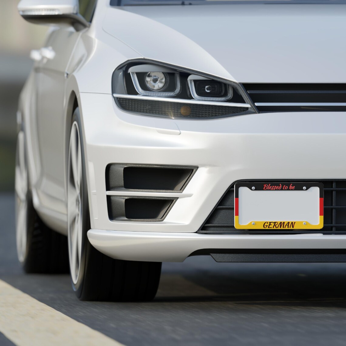 German Pride License Plate Frame - Blessed to Be German, Car ...