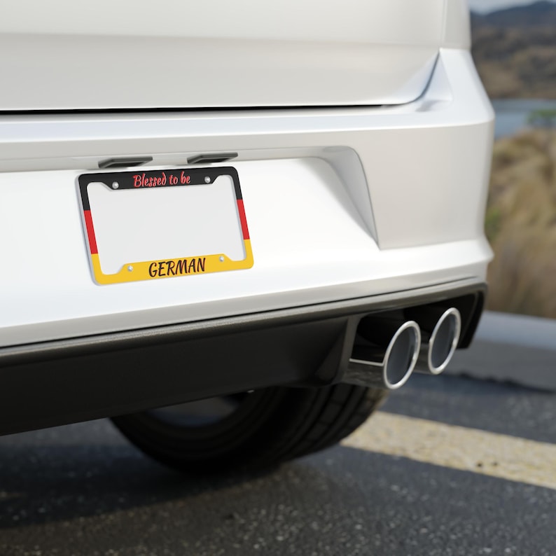 German Pride License Plate Frame - Blessed to Be German, Car ...
