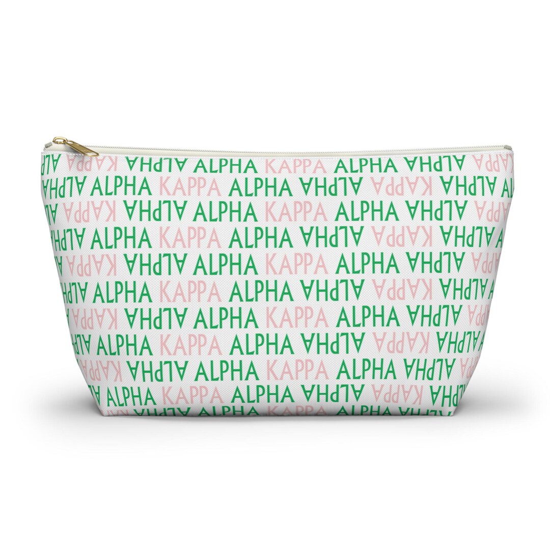 Alpha Kappa Alpha Accessory Pouch: Sorority Travel Organizer - Etsy