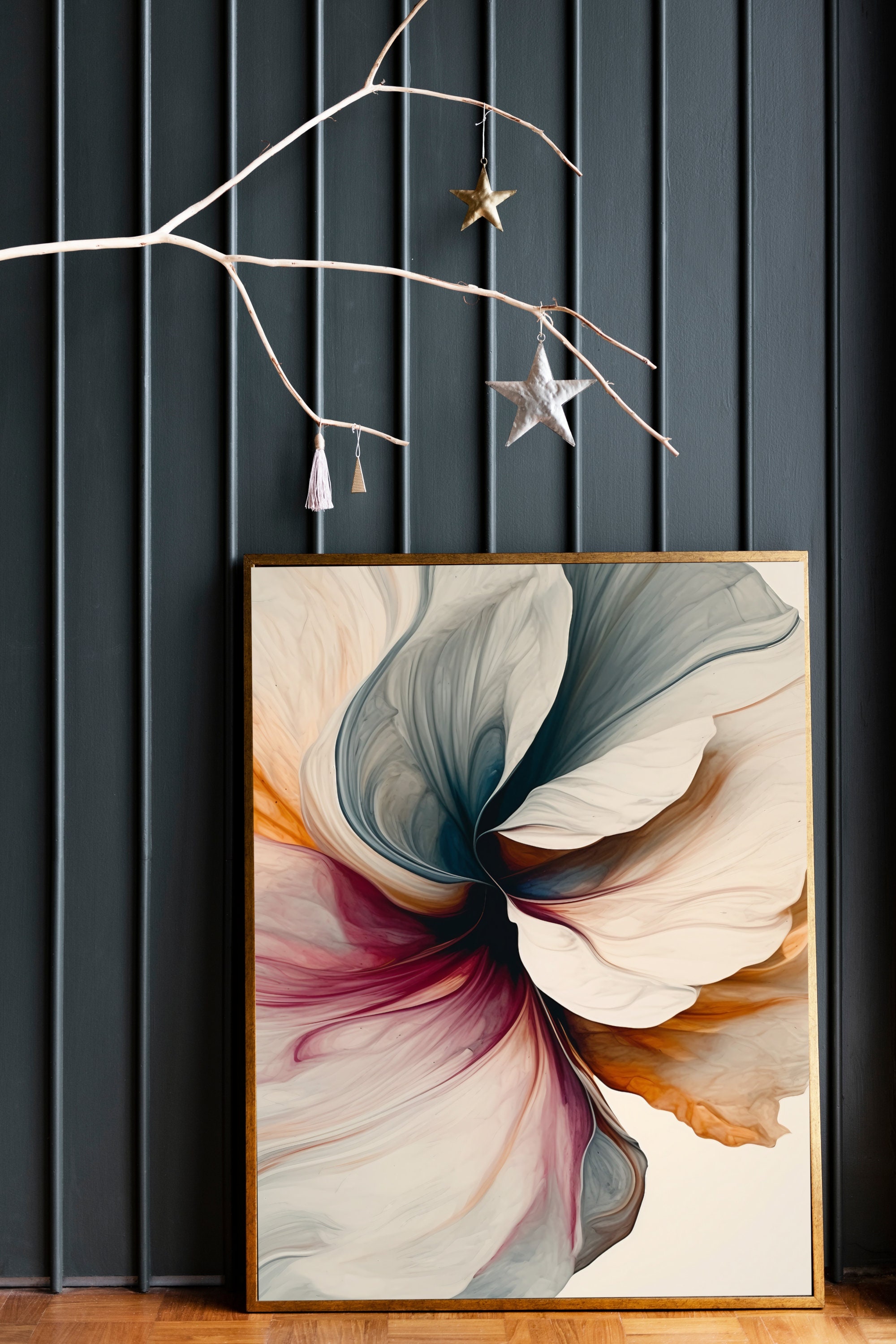 Flower Elegance: Chic Printable Large Statement Wall Art, Contemporary ...