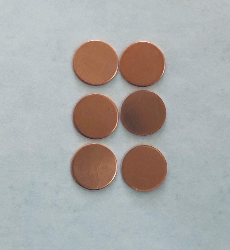 Disco de cobre Círculo de cobre Calibre 24 Cobre en blanco - Etsy España