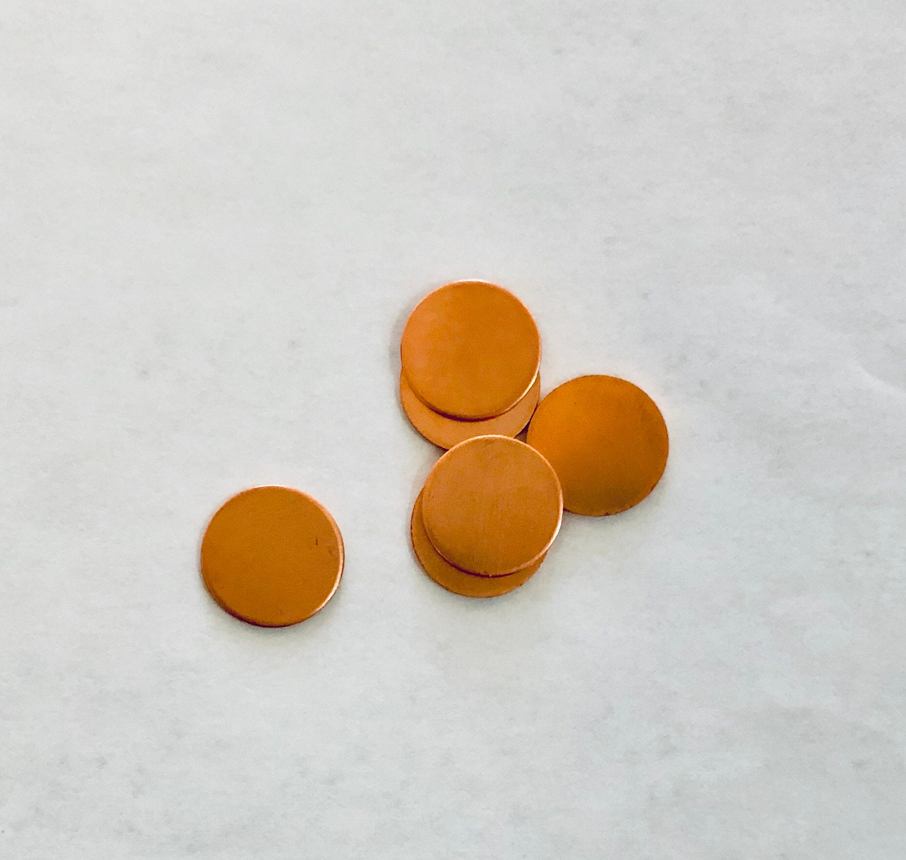 Disco de cobre Círculo de cobre Calibre 24 Cobre en blanco | Etsy