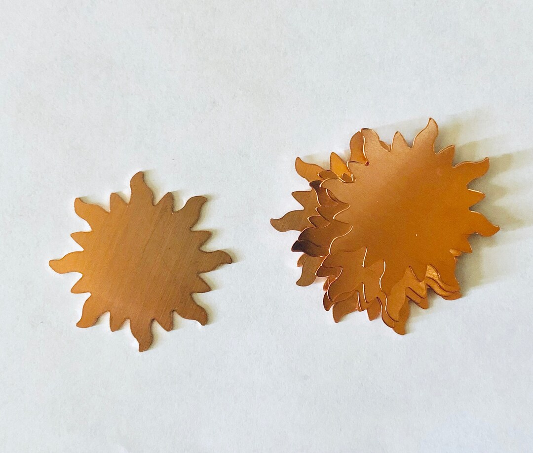 Starburst, Sun Shapes, Sun, Copper Sun, Copper Blank, Copper Component ...