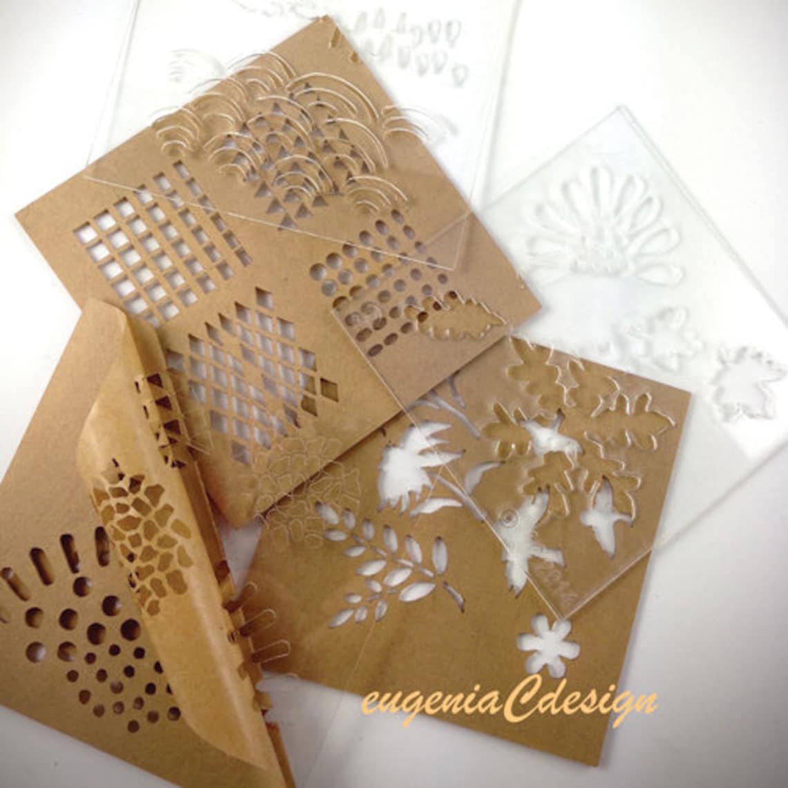 Stencil Enamel Stencil Secret Garden Transfer Template - Etsy