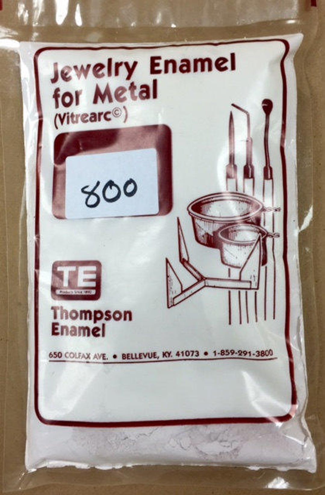 Thompson Enamel, Pink Liquid Enamel, Liquid Enamel, Powdered Glass ...