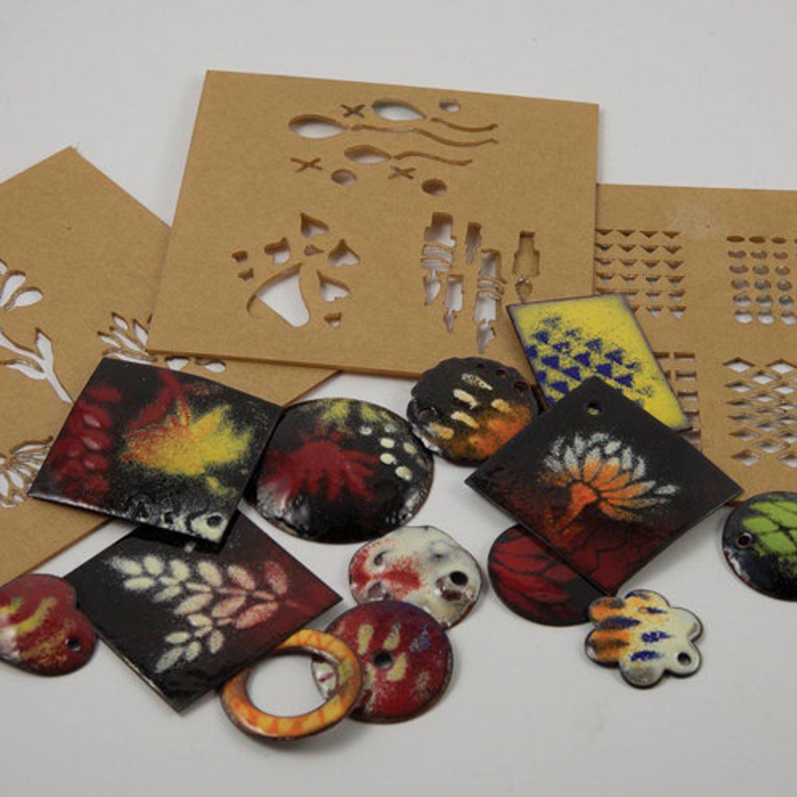 Stencil Enamel Stencil Secret Garden Transfer Template - Etsy