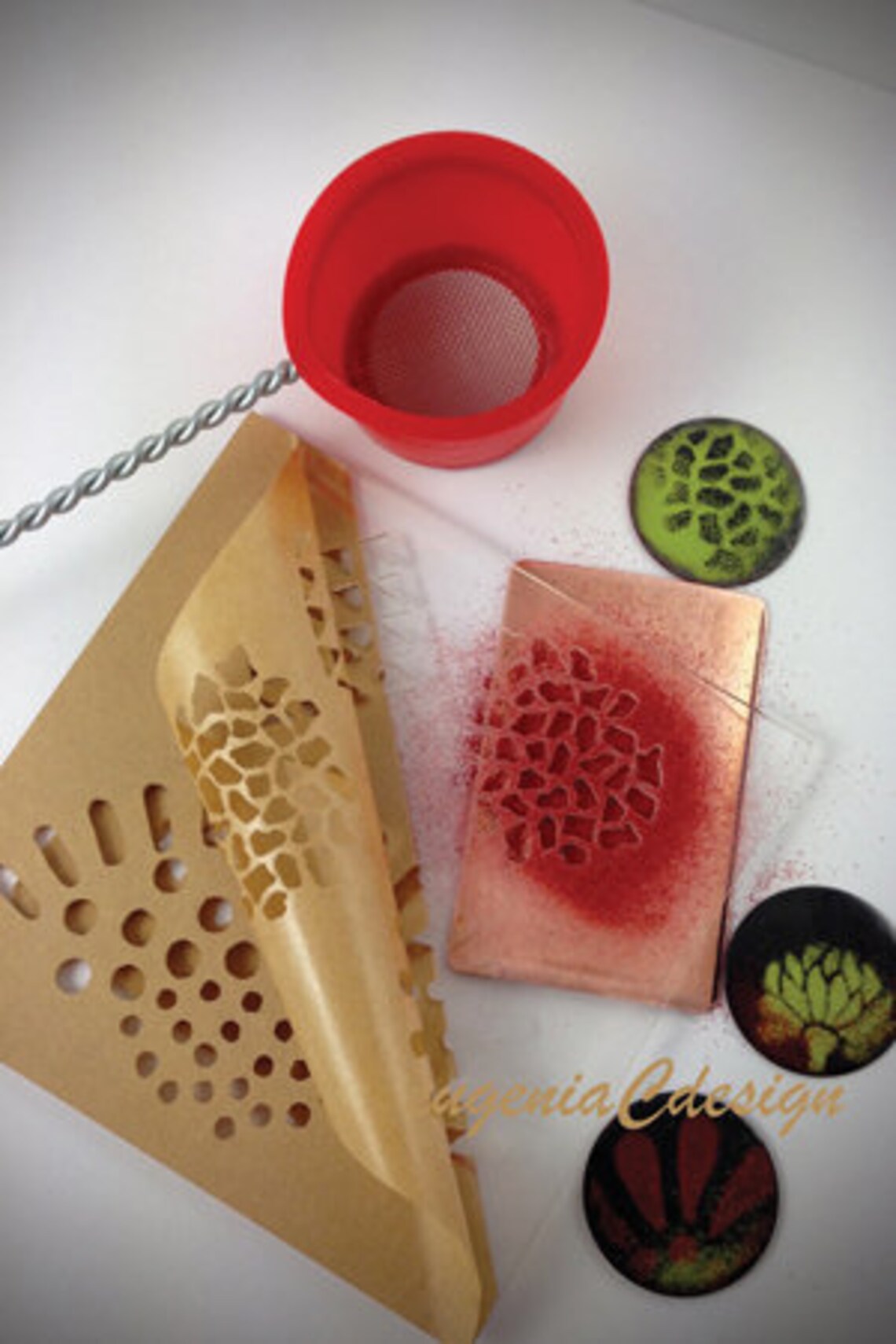 Stencil Enamel Stencil Secret Garden Transfer Template - Etsy