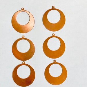 Copper Open Circle Pendent, Cutout Drop, Blank, Copper Stamping, Copper ...