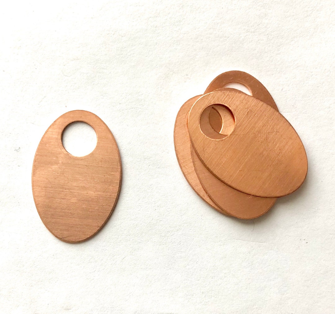 Copper Oval Washer, Copper Oval, Copper Blank, Copper Stamping, Copper ...