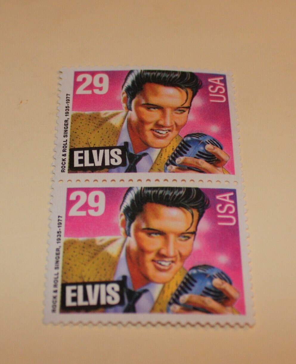 Elvis Stamps/2 unused single stamps/29 cents | Etsy