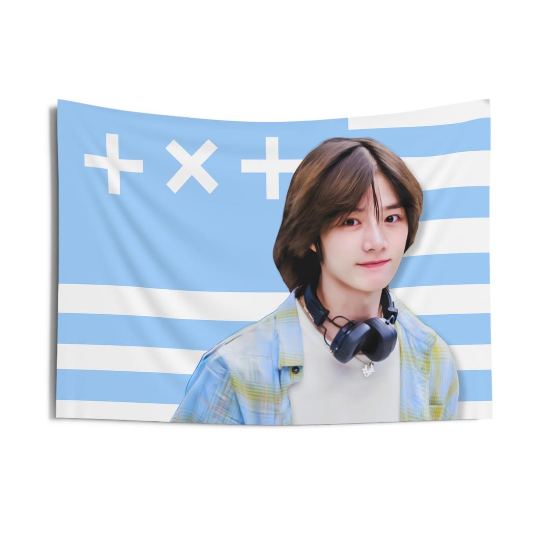 Tubatu Beomgyu Boyfriend Blue Concert Flag Banner, Beomgyu Kpop Flag ...