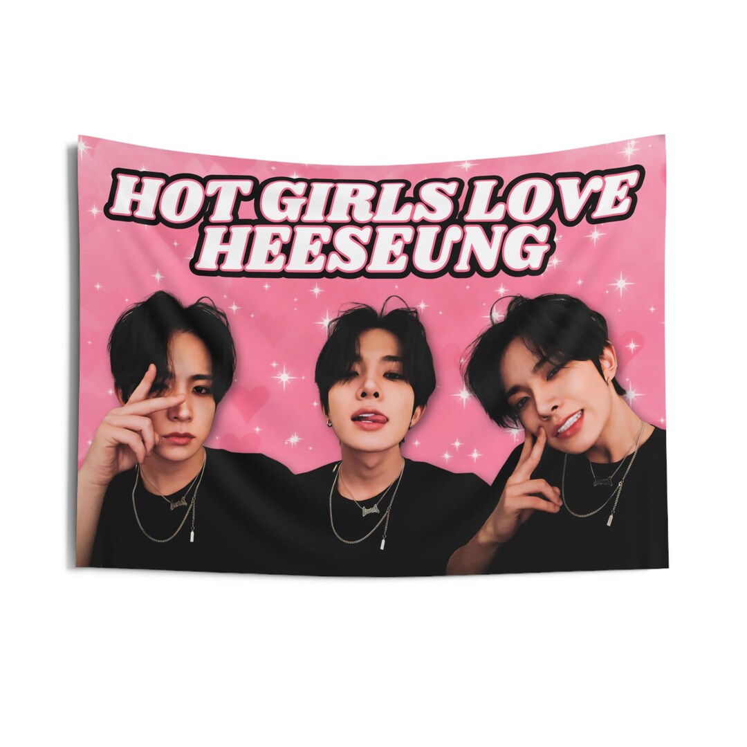 Heeseung Hot Girls Concert Banner, Heeseung Custom Kpop Flag, Heeseung ...