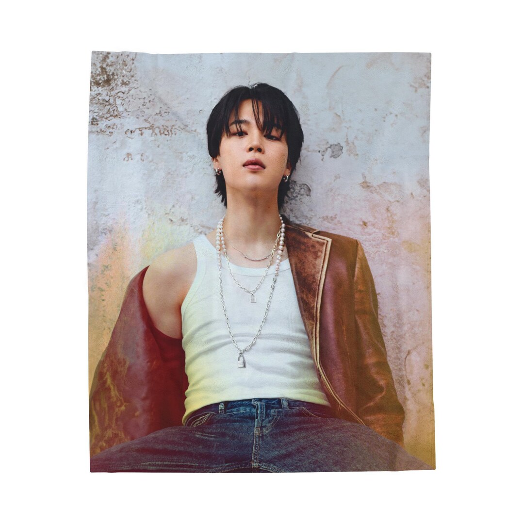 Jimin Magazine Plush Blanket, Who Jimin Custom Kpop Blanket, Jimin Park ...