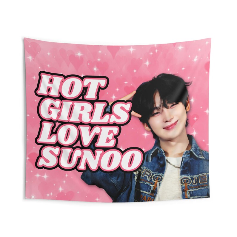 Enha Sunoo Denim Hot Girls Concert Banner, Enha Sunoo Kpop Flag, Sunoo ...