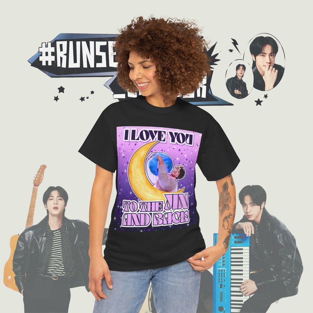 Jin Tour Moon Unisex Heavy Cotton Shirt, Jin Kpop Tee, Jin Tour 2025 ...