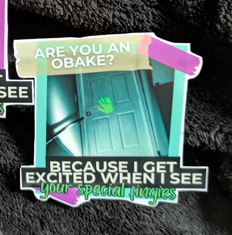 Obake Sticker | 6-finger Pickup Line | Phasmophobia-inspired - Etsy