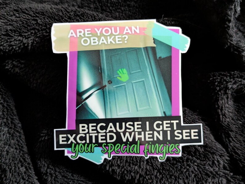 Obake Sticker | 6-finger Pickup Line | Phasmophobia-inspired - Etsy