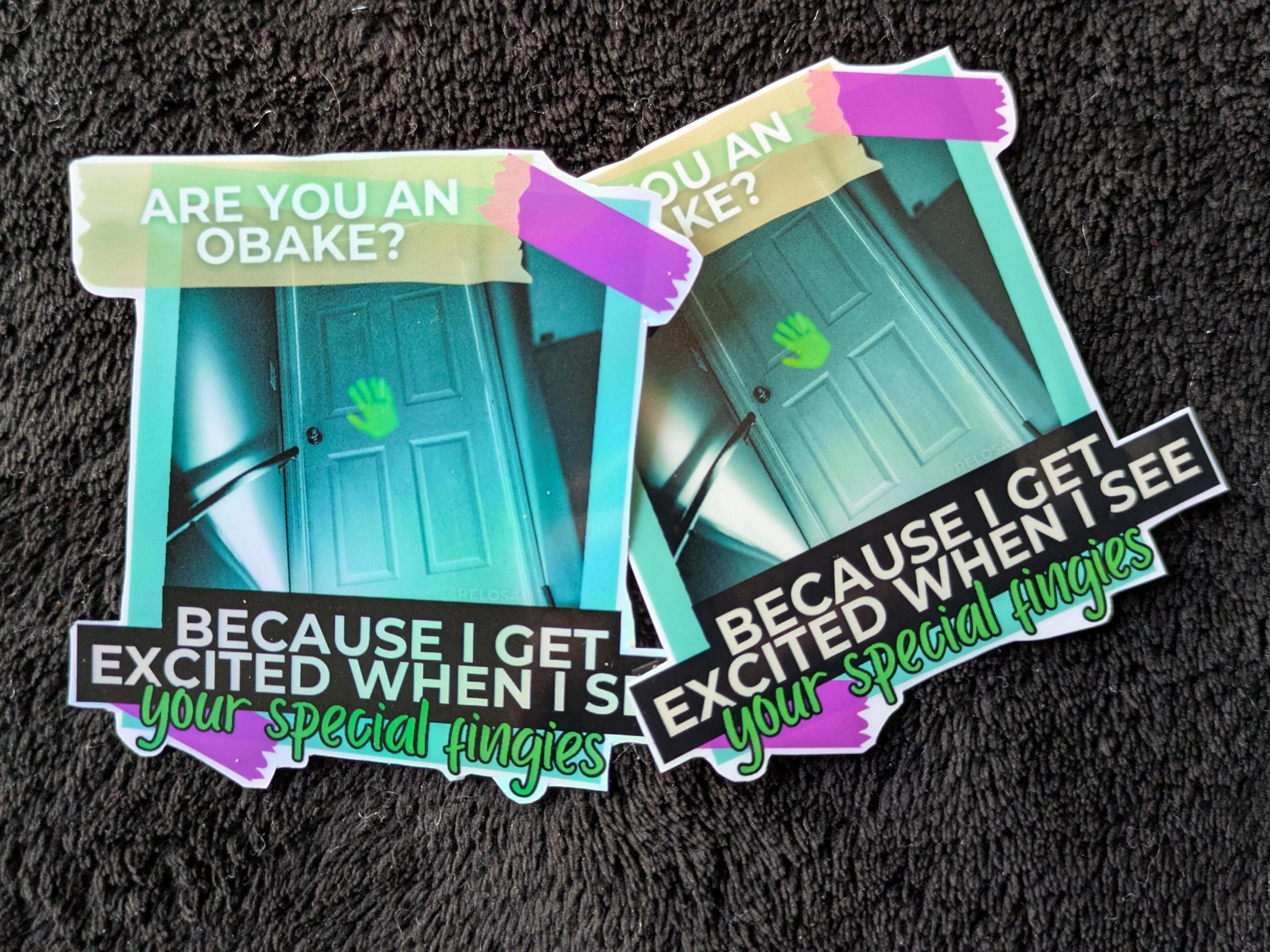 Obake Sticker | 6-finger Pickup Line | Phasmophobia-inspired - Etsy